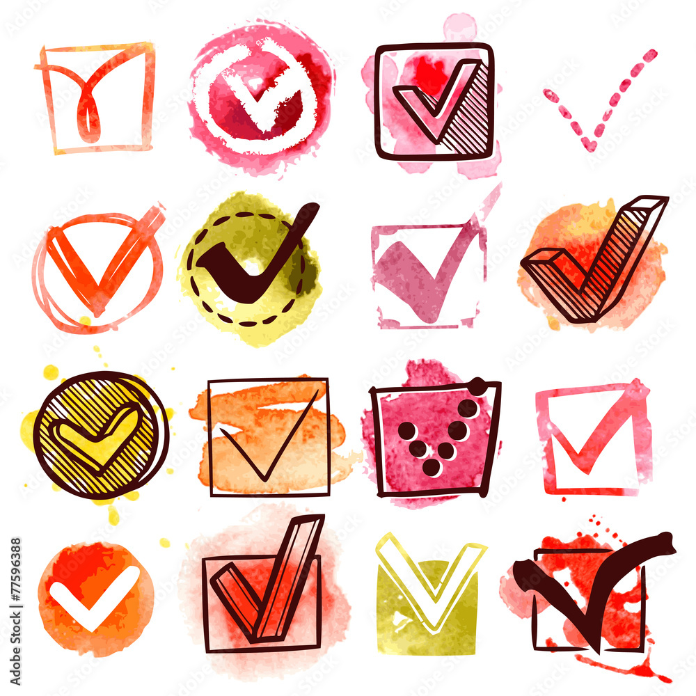 Check Box Set Stock Vector | Adobe Stock