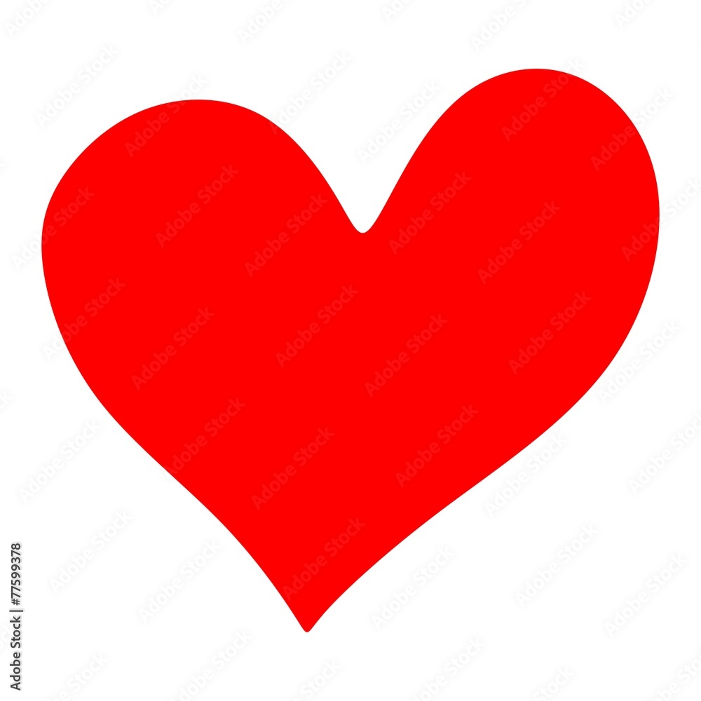 red heart freeform vector Stock Vector | Adobe Stock