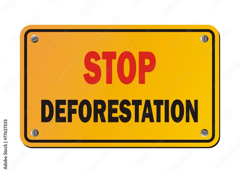 stop deforestation - protest signs Stock Vector | Adobe Stock