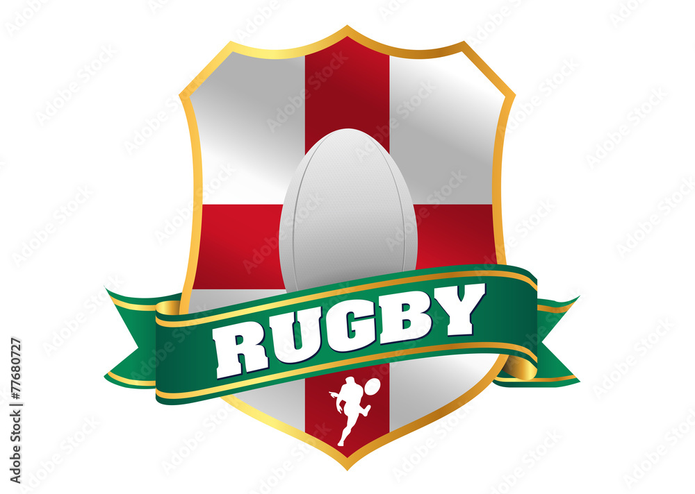 Blason Rugby Stock-Vektorgrafik | Adobe Stock