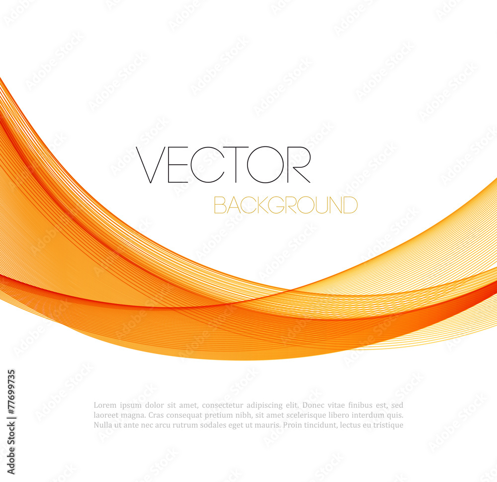 Abstract curved lines background. Template brochure design Stock Vector ...