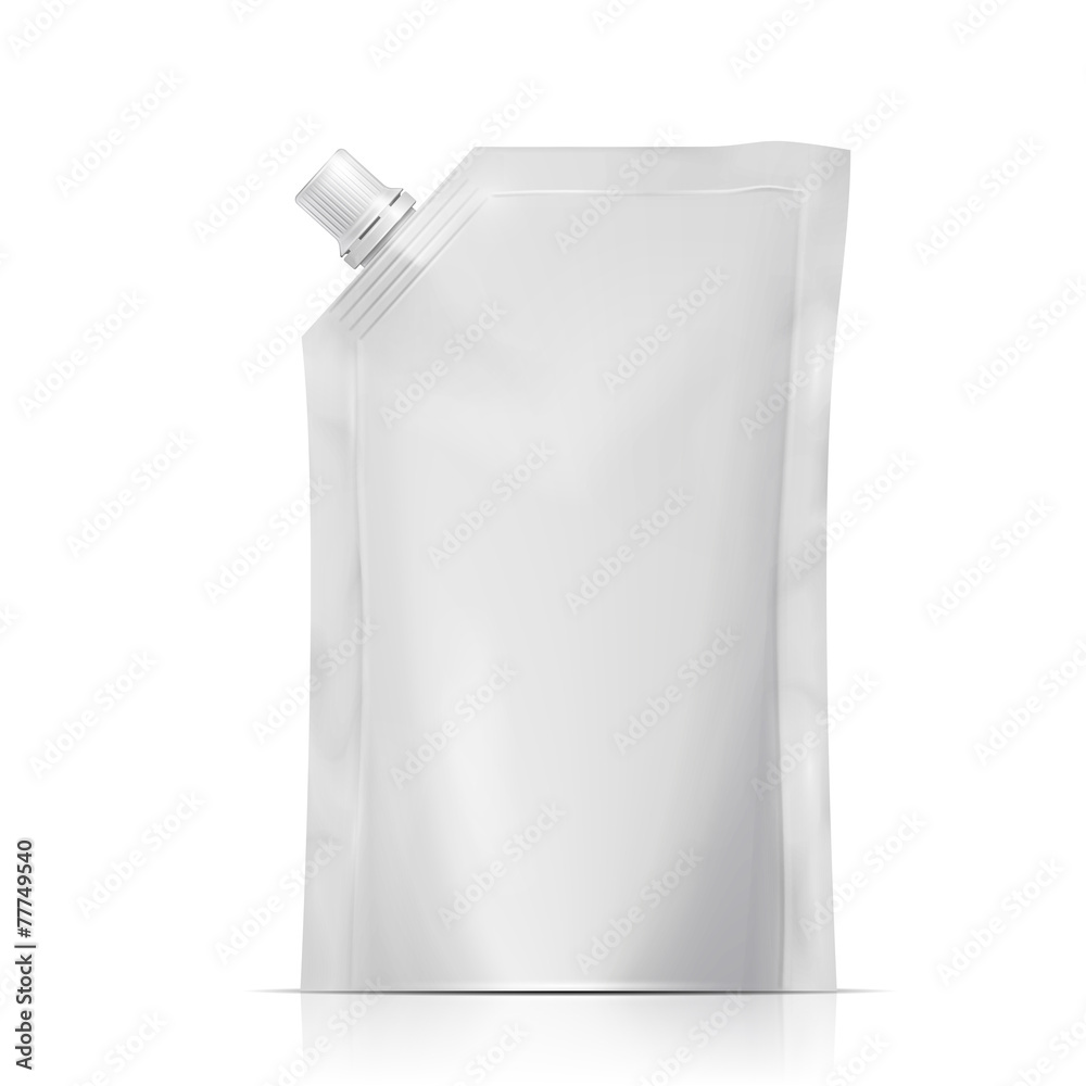 Blank spouted pouch. Stock ベクター | Adobe Stock