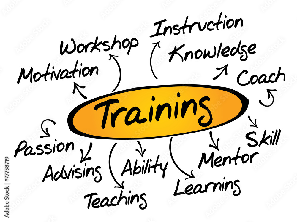 Training diagram chart, business concept Stock Vector | Adobe Stock