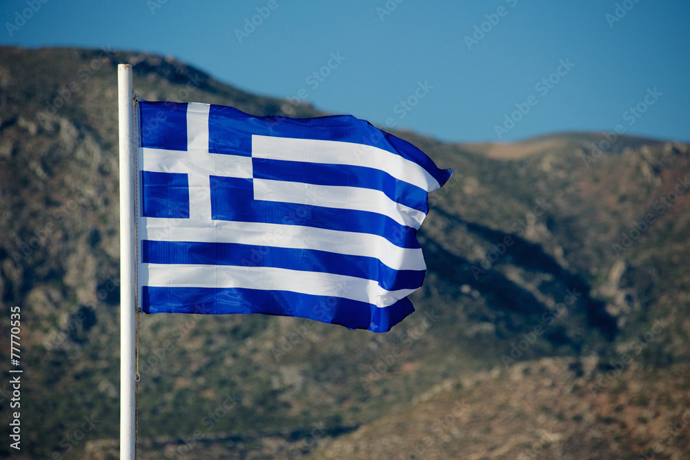 greek flag Stock Photo | Adobe Stock