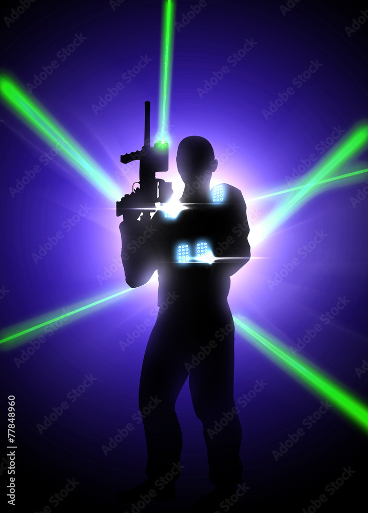 Laser tag background Stock-Illustration | Adobe Stock