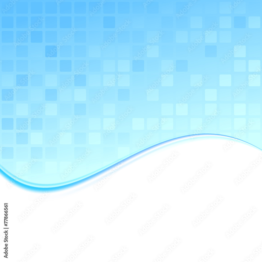 Square tile blue abstract wave line border background Stock Vector ...