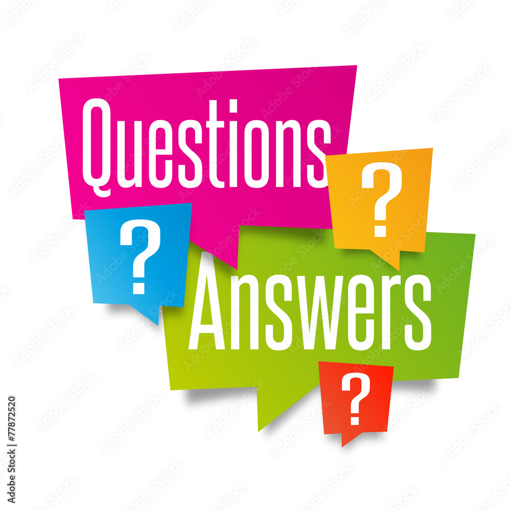 Questions Answers Stock Vector | Adobe Stock
