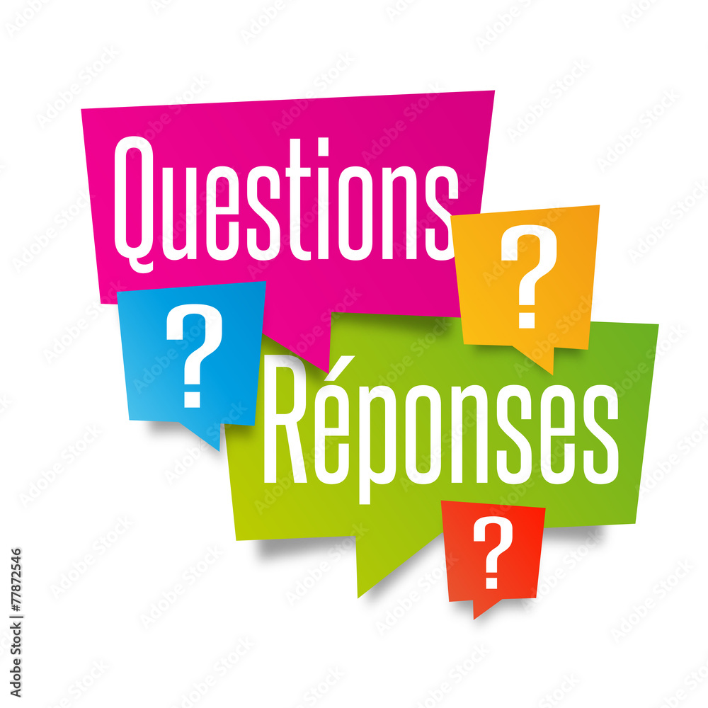 Questions Réponses Stock Vector | Adobe Stock