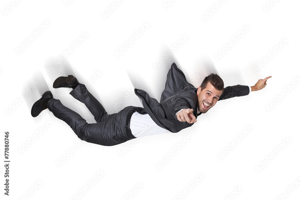 Business Man Falling from the sky Stock Photo | Adobe Stock