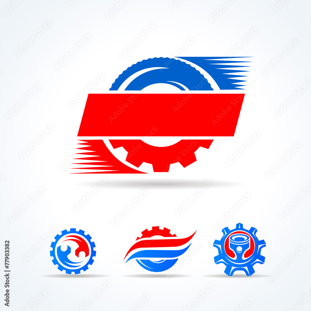 car service symbol emblem sign set Stock Vector | Adobe Stock