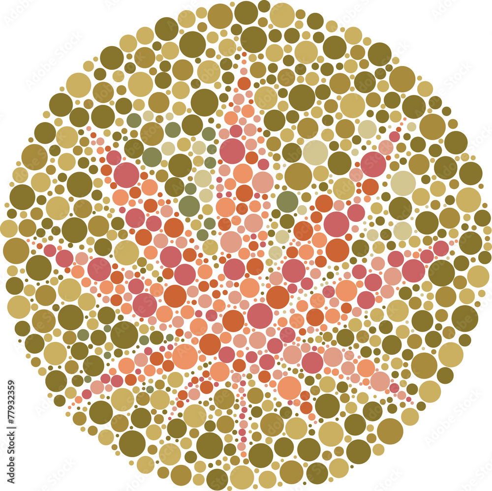 Ishihara test Stock Vector | Adobe Stock