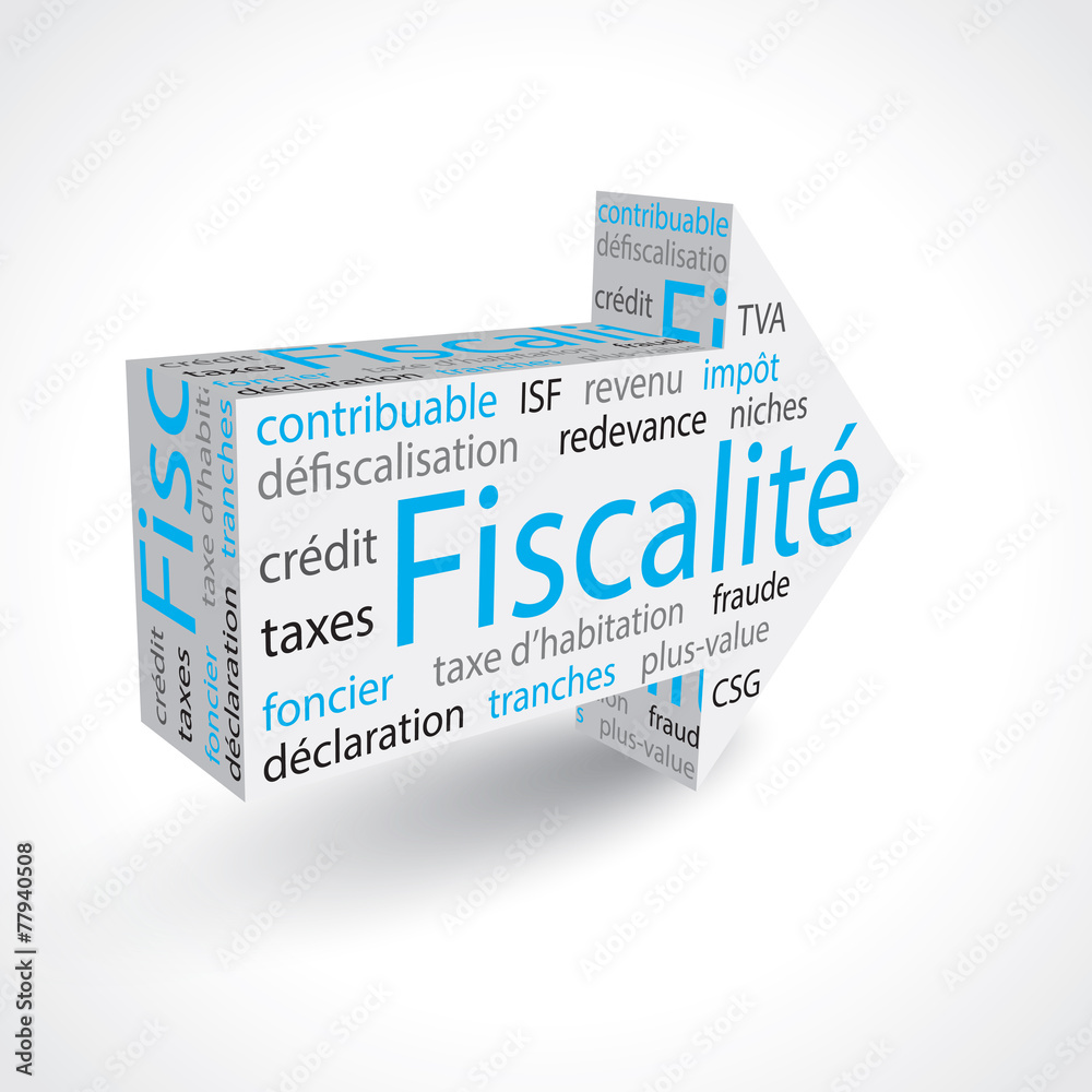 Flèche 3D-Fiscalité Stock Vector | Adobe Stock