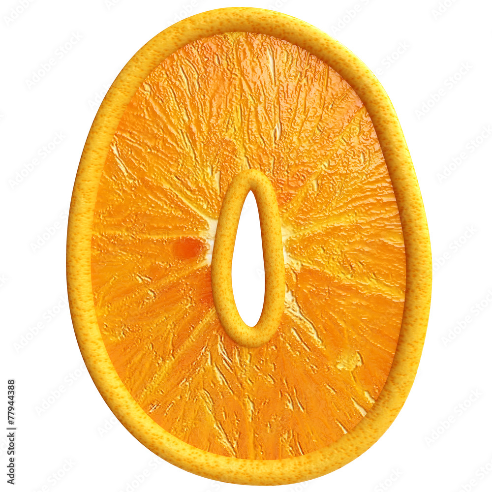 Orange Letter O