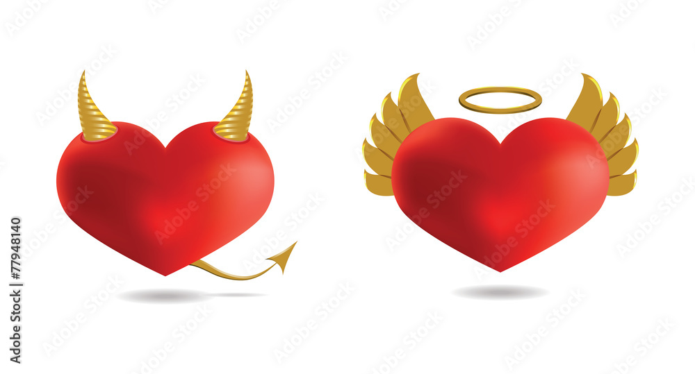 Angel And Devil Hearts