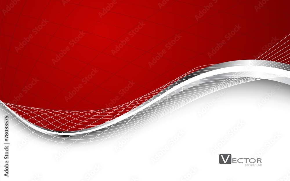 Stylish abstract red background. Vector Stock Vector | Adobe Stock