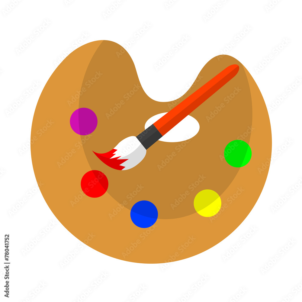 Icono paleta de colores Stock Illustration | Adobe Stock