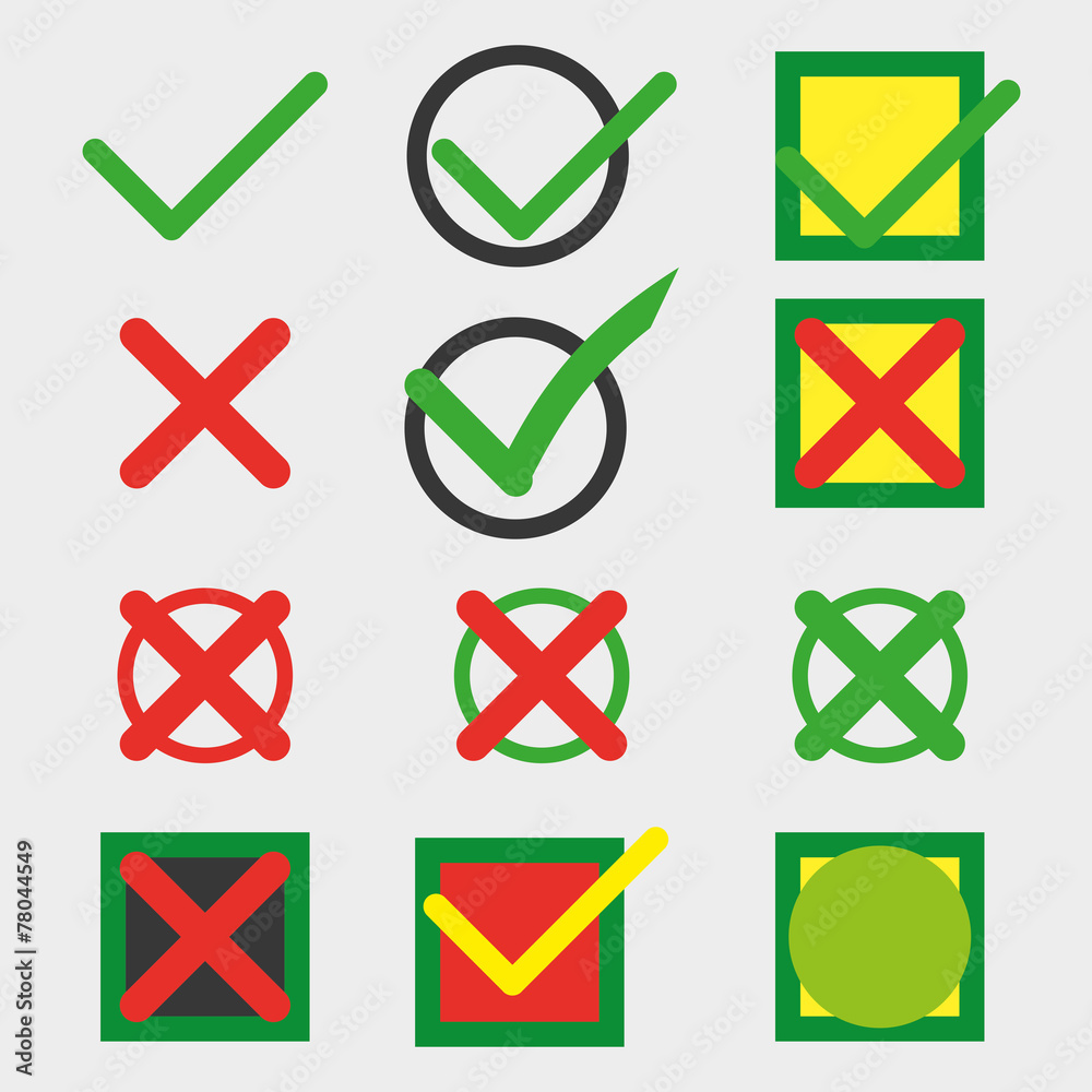 cross and hook collection set with circles Stock Vector | Adobe Stock