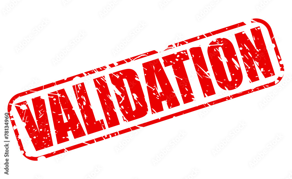 Validation red stamp text Stock Vector | Adobe Stock