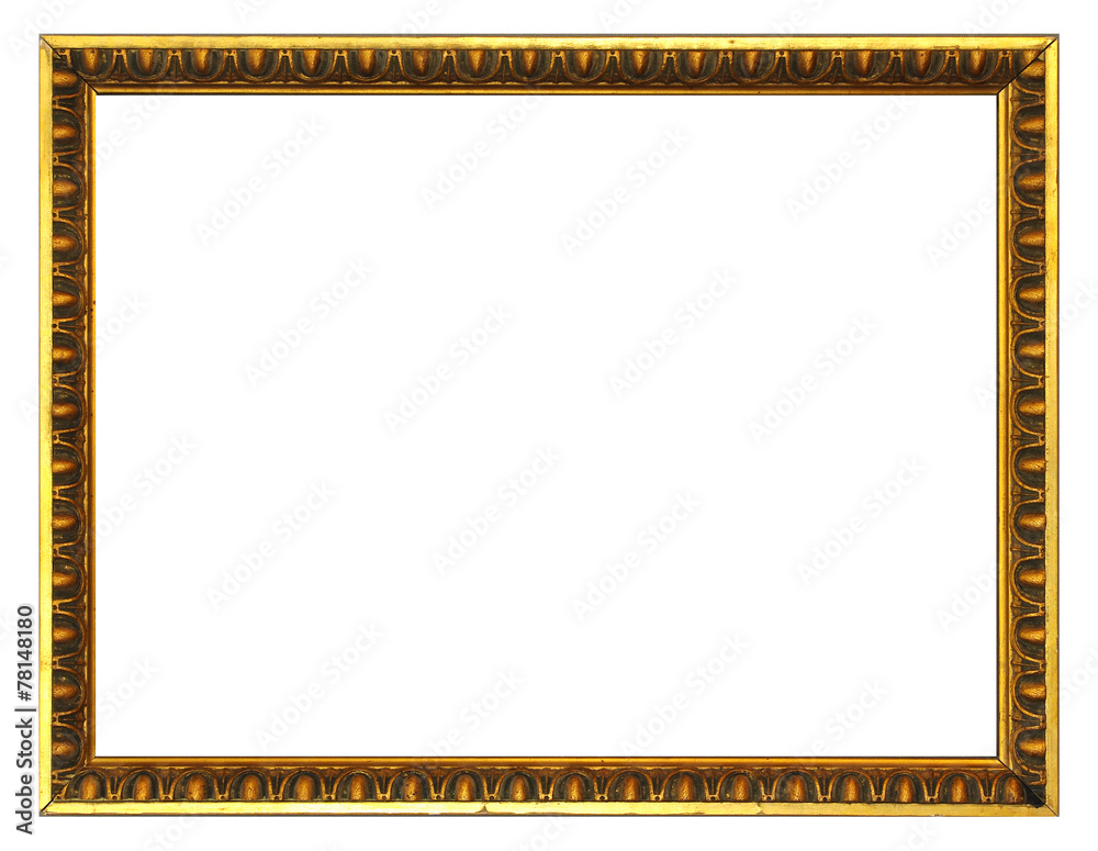 Goldener Rahmen mit Ornament Stock-Foto | Adobe Stock