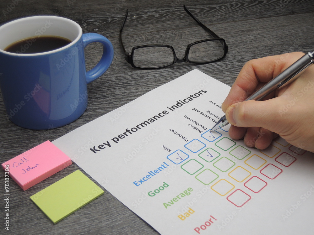 Assessment of key performance indicators Stock Photo | Adobe Stock