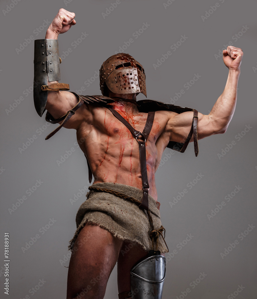 Victorious gladiator Stock-Foto | Adobe Stock