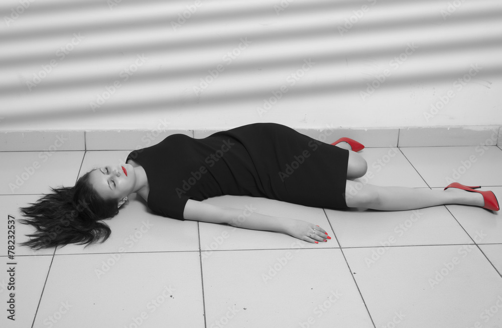 Crime scene imitation Stock Photo | Adobe Stock