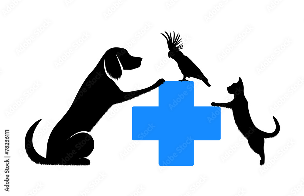 symbol of veterinary medicine Stock Vector | Adobe Stock