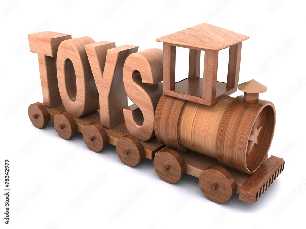 Toy train Stock Illustration | Adobe Stock