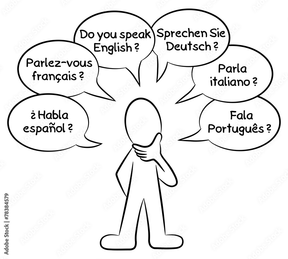 Welche Sprache sprechen Sie ? Stock Vector | Adobe Stock