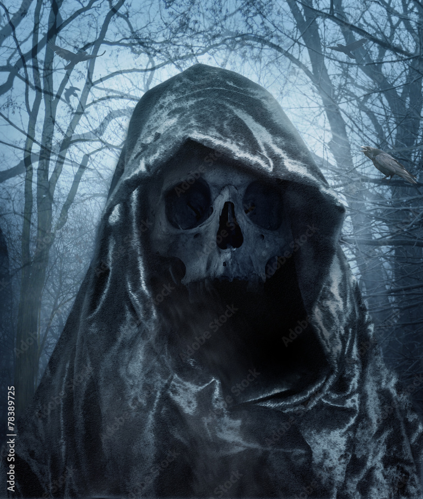 Photo & Art Print The angel of death. Demon of darkness., cranach