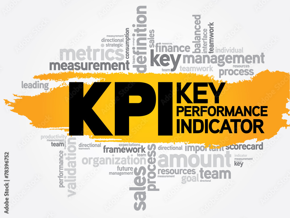Key Performance Indicators (KPI) word collage Stock Vector | Adobe Stock
