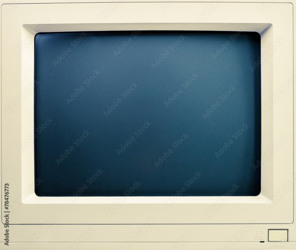 Old CRT computer monitor Stock Photo | Adobe Stock