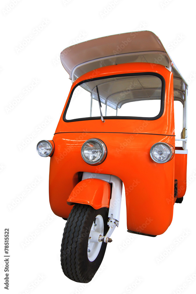 Thailand three wheel native taxi named Tuk Tuk Stock Photo | Adobe Stock