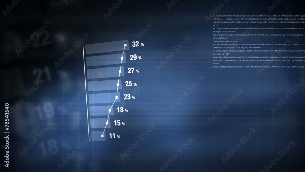 Animated Infographics Histogram Bar Graph Chart as Data Analysis Stock ...