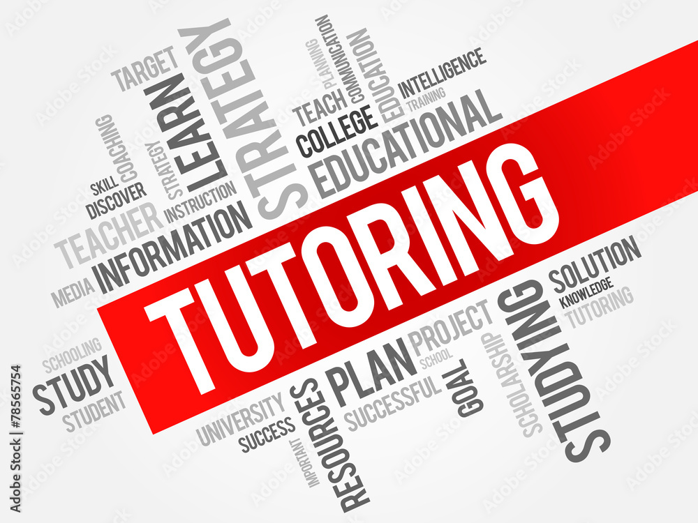 TUTORING word cloud, education concept Stock Vector | Adobe Stock