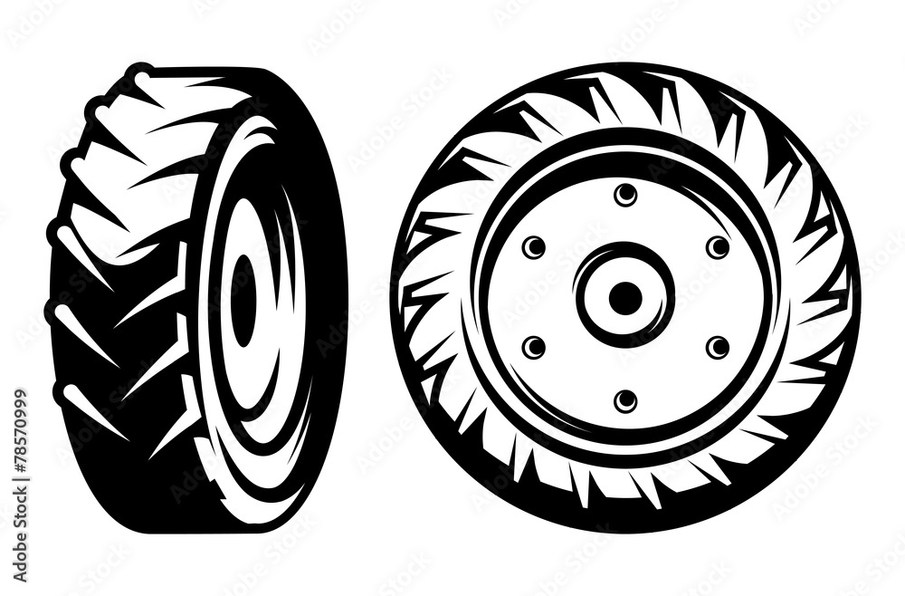 Cartoon Tractor Wheels at Lucinda Nicoll blog