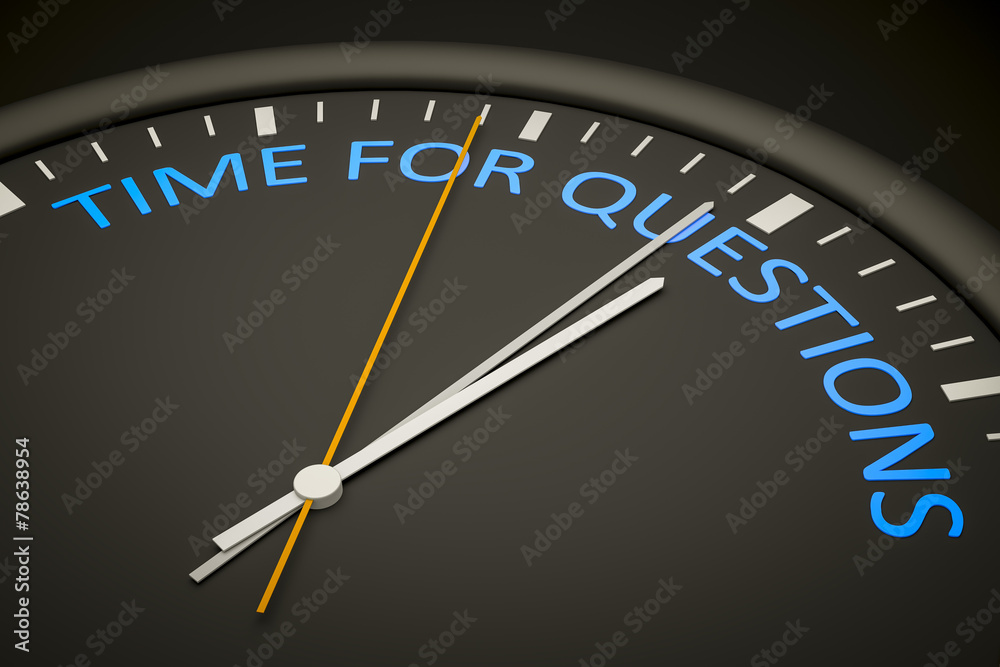 time for questions Stock Illustration | Adobe Stock