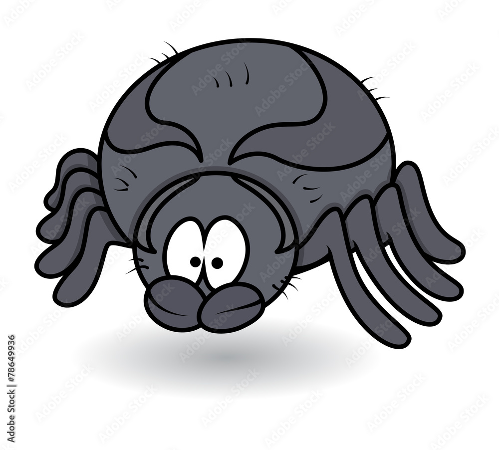 Fat Spider Male Cartoon - Halloween Vector Illustration Stock Vector ...