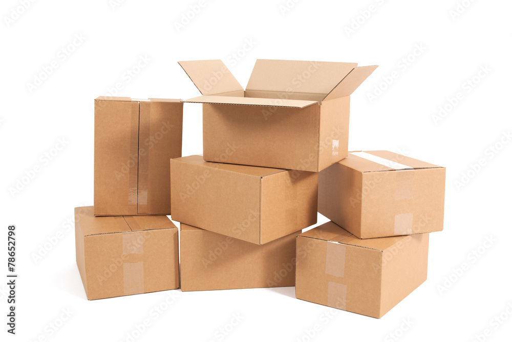 Kartons Stock-Foto | Adobe Stock