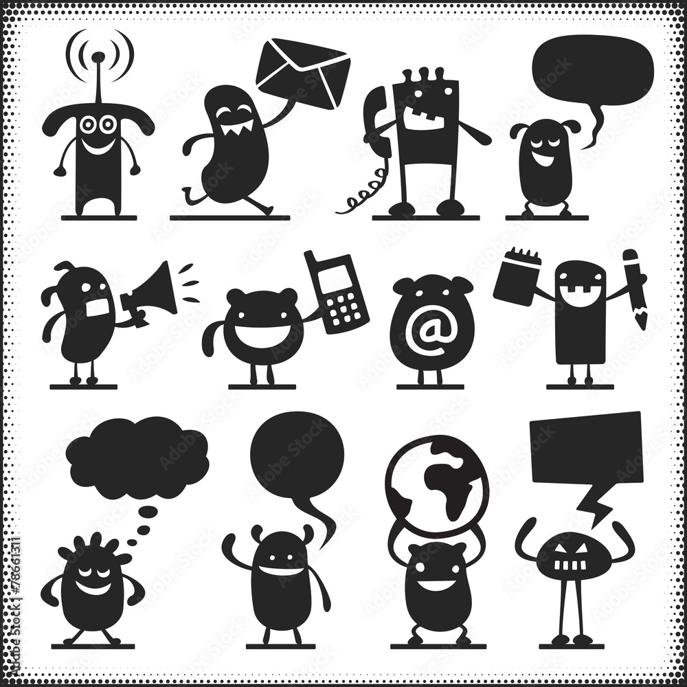 Vector Characters Stock Vector | Adobe Stock