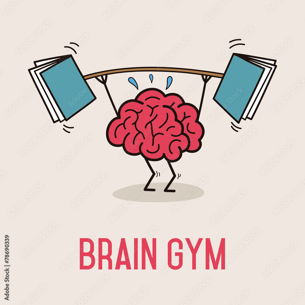 Brain Gym Stock-Vektorgrafik | Adobe Stock