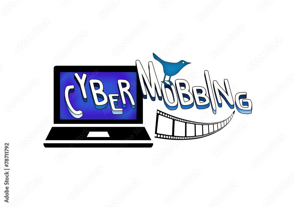 Cybermobbing / Internet Mobbing / Mobbing Stock-Illustration | Adobe Stock