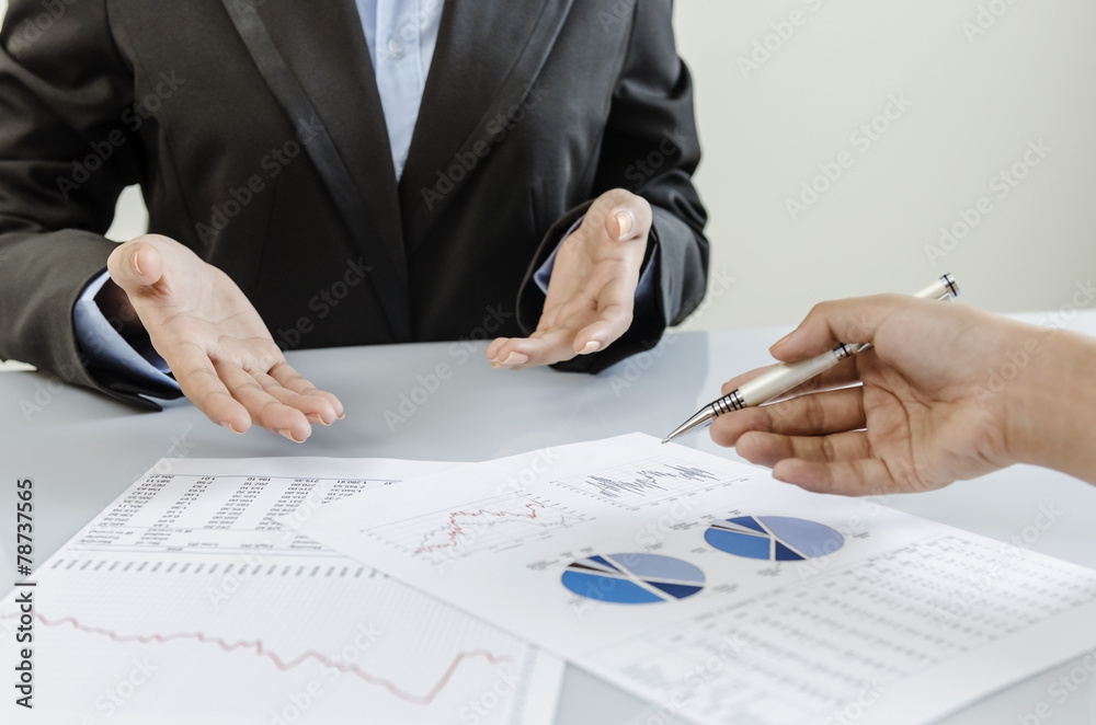 Business meeting and work discussion Stock Photo | Adobe Stock