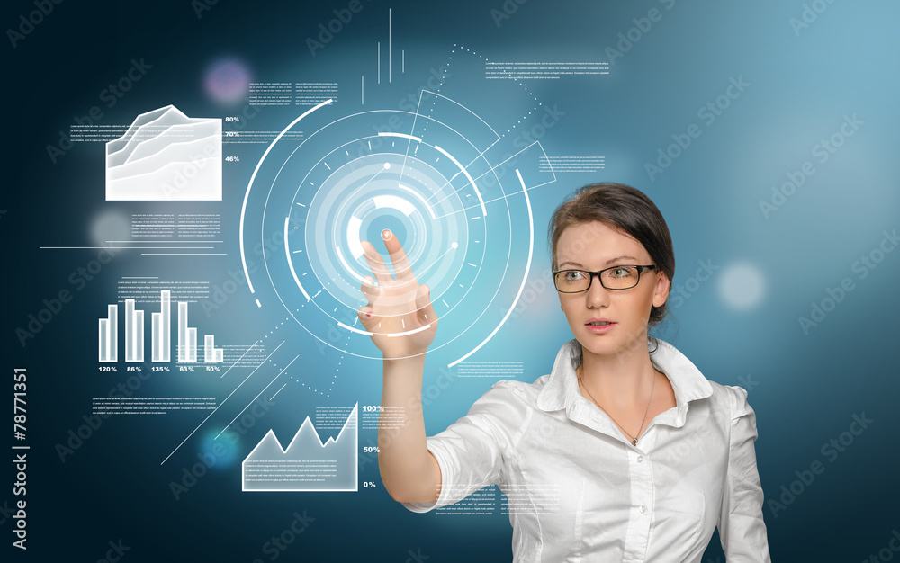 Presentation made due to modern digital screen Stock Photo | Adobe Stock