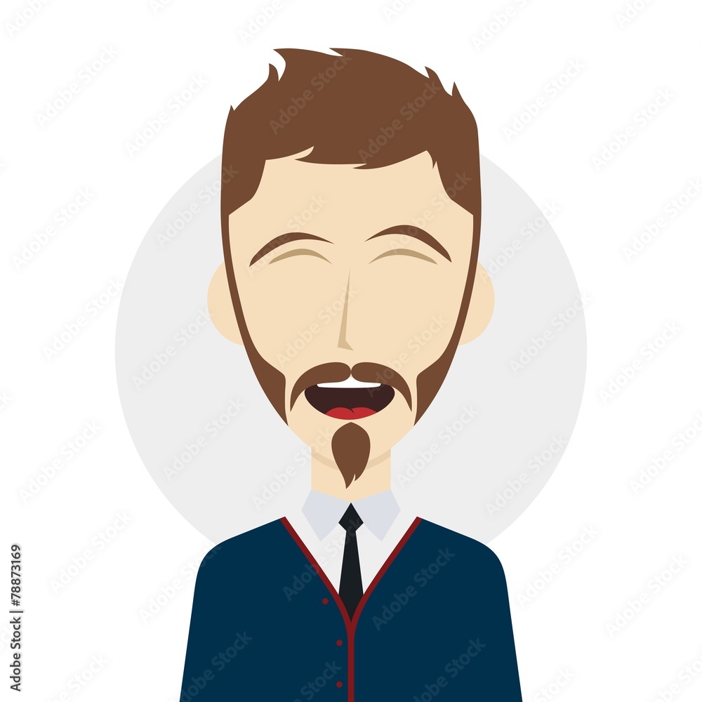 funny laughing guy Stock Vector | Adobe Stock