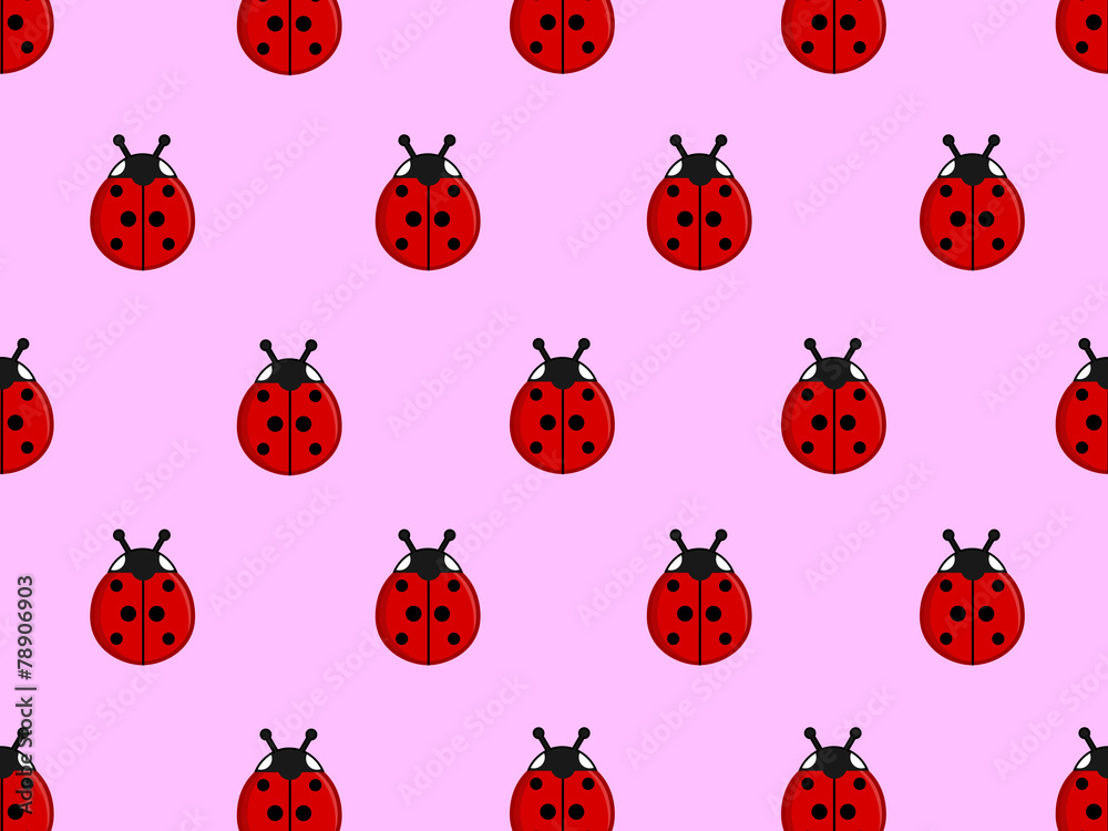 Ladybug Background Stock Vector | Adobe Stock