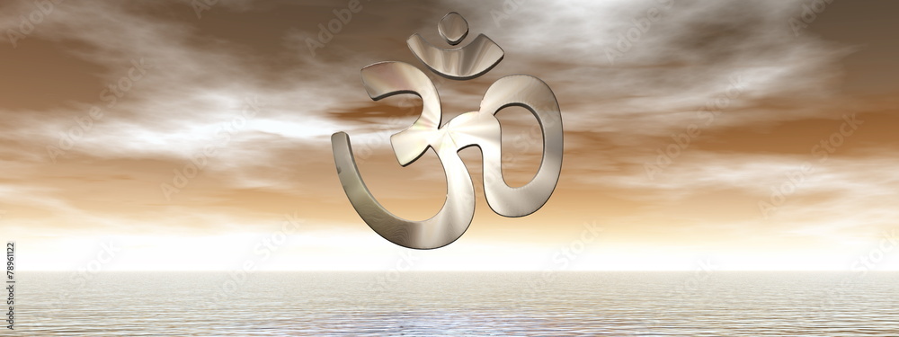 Aum symbol - 3D render Stock Illustration | Adobe Stock