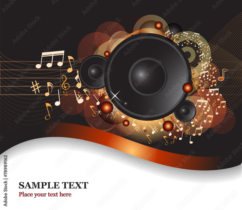 Music Flyer Background Stock Vector | Adobe Stock