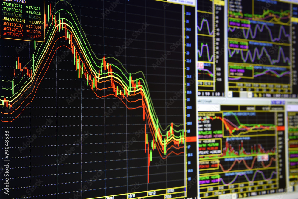 Charts of Financial Instruments Stock Photo | Adobe Stock