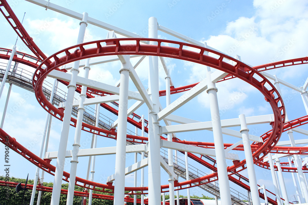 Roller coaster Stock Photo | Adobe Stock
